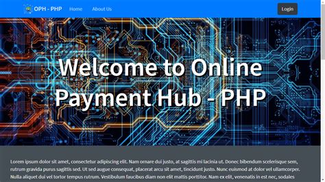 online payment hub in php my sql with source code free to download