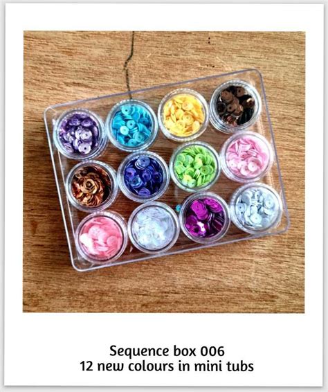 Sequins Box Assorted Colors 12 Pc Container Included Goeters Uit My Hart