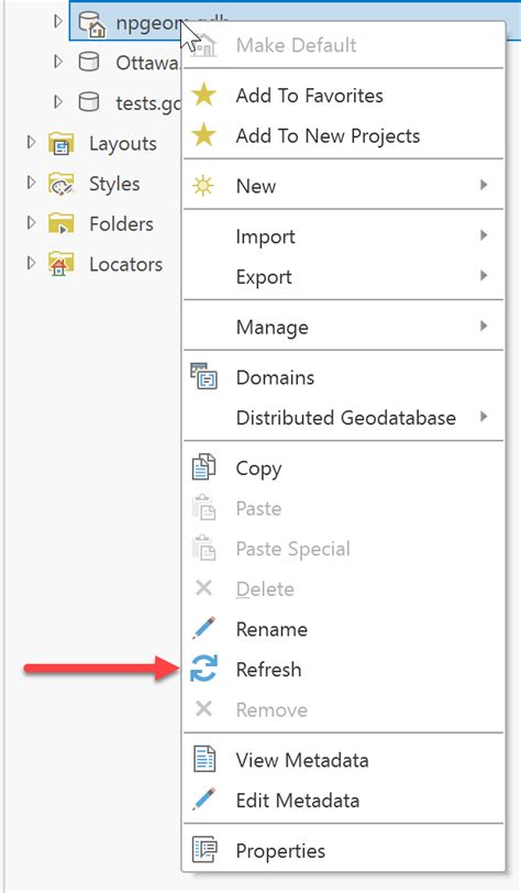 solved feature classes not showing in arcgis pro catalog esri