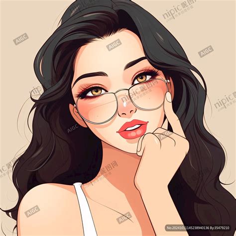 Ai创作图戴眼镜女孩插画 眼镜女孩插画 墨镜人物插画 潮流插画美女人物插画 人物头像美女插画 手绘眼镜女孩 美女人物插画 戴眼镜可爱女孩 卡通戴眼镜的女生 美女潮流插画 漂亮女孩插画 美女插画