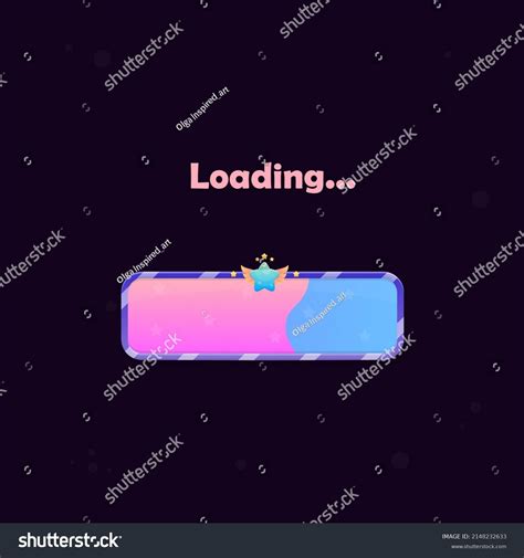 Loading Page Progress Bar Blue Pink Stock Vector Royalty Free 2148232633 Shutterstock