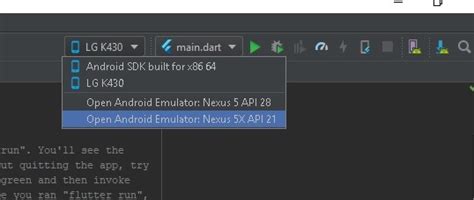 Error Opening Emulator On Android Studio Only For Flutter Projects