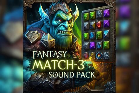 Fantasy Match 3 Game Sound Effects Pack Audio Sound Fx Unity Asset