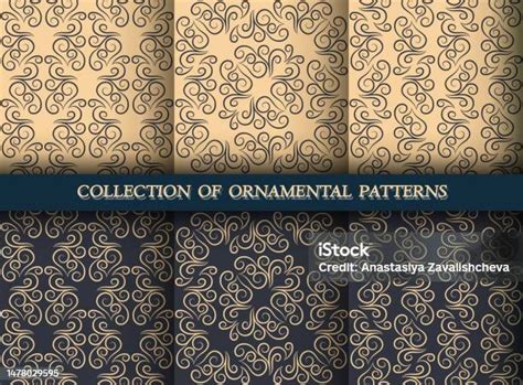 고급스럽고 매끄러운 미니멀리즘 패턴 세트 어두운 배경에 황금색 선과 황금색 배경에 어두운 선 배너 전단지 인쇄 포스터 벽지 패브릭 디자인 추상 기하학 0명에 대한 스톡 벡터