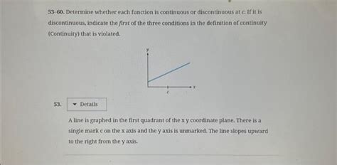 solved 53 60 determine whether each function is continuous