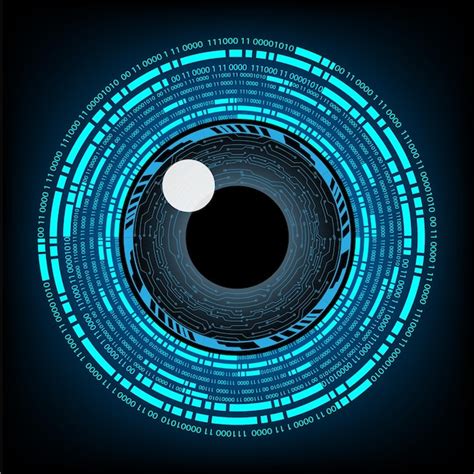 Premium Vector Eye Of Security Symbol Circuit Board Modern Future Website Background Or Cover