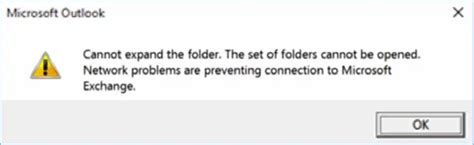 Microsoft Outlook Cannot Expand The Folder
