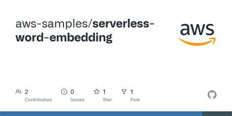 Github Aws Samplesserverless Word Embedding