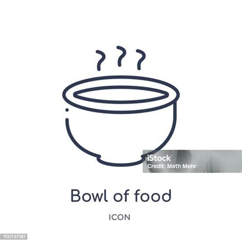 음식 개요 컬렉션에서 음식 아이콘의 선형 그릇 음식 아이콘 흰색 배경에 고립의 얇은 라인 그릇 식품의 그릇 유행 그림 0명에 대한 스톡 벡터 아트 및 기타 이미지 Istock