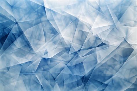 Abstract Blue Geometric Pattern Premium AI Generated Image