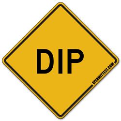 Dip Warning Road Signs