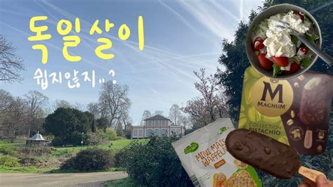 🇩🇪 독일 유학생 일상 Vlog 변덕스러운 독일 날씨 적응기 왜 살찔까 연구 집밥연구 최애 과자 추천 데엠 멜라토닌