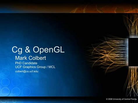 Ppt Cg Opengl Powerpoint Presentation Free Download Id1349095