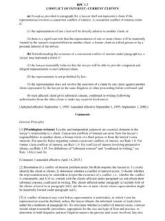 RPC 1 7 CONFLICT OF INTEREST CURRENT CLIENTS A B Rpc 1 7 Conflict Of Interest Current