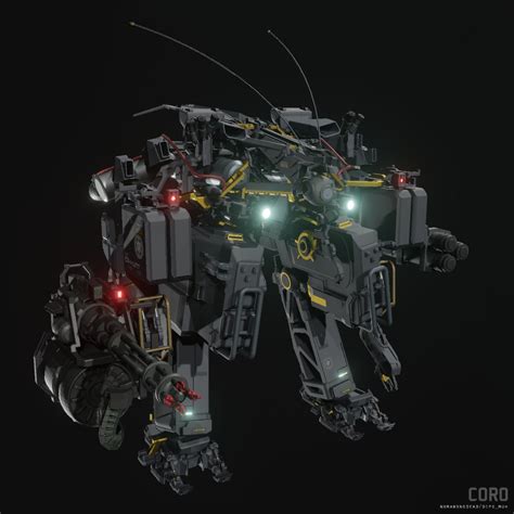 Artstation Coro Dipo Muh Robots Concept Drone Design Sci Fi Concept Art