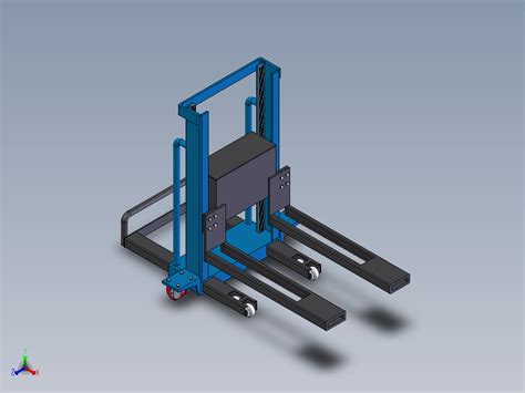 电动随车叉车 SOLIDWORKS 2020 模型图纸下载 屿双网
