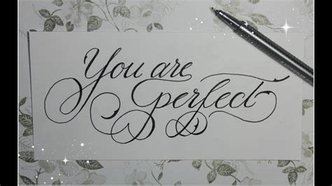 How To Write In Cursive Fancy You Are Perfect YouTube