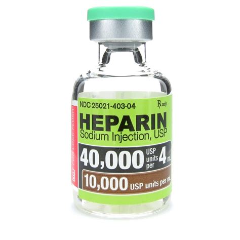 Heparin Sodium Injection 10000 Uml Multiple Dose Vial 4 Ml Mcguff