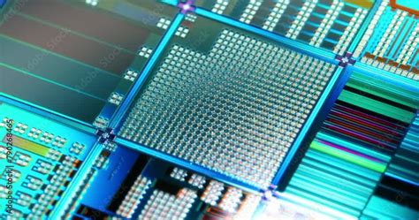 Silicon Semiconductor Wafer Close Up In Electronics A Wafer Also Called A Slice Or Substrate