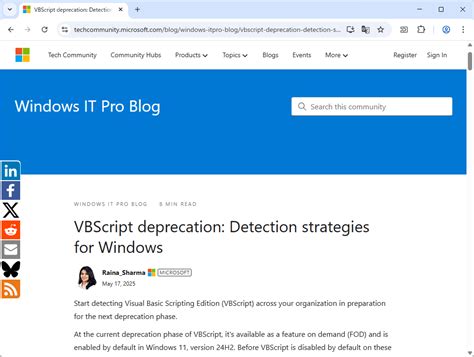Vbscript非推奨にともなう移行手段とその背景 Genspark