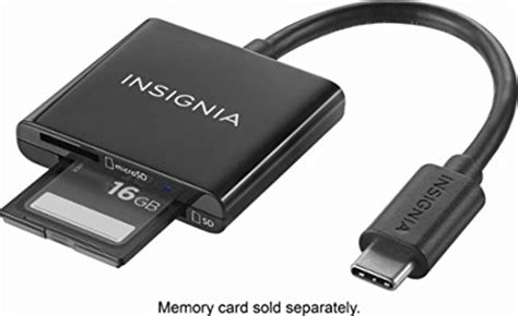 Electronikz Insignia USB Type C Memory Card Reader