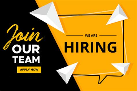 우리 팀 배너 디자인에 참여하십시오 크리에이티브 워크 포스터 공석 배경 소셜 미디어 모집 발표 사람 구함 표시에 대한 스톡 벡터 아트 및 기타 이미지 Istock