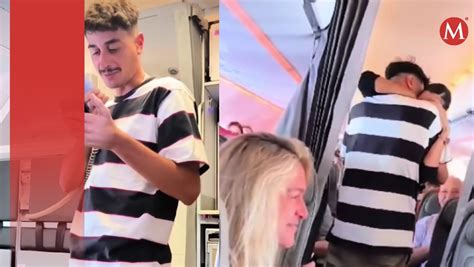Joven Le Pide Matrimonio A Su Novia Azafata Durante Vuelo Video Viral Grupo Milenio