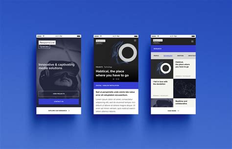 responsive spaces on behance