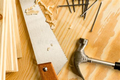 Outils De Charpentier Photo Stock Image Du Bois Panneaux 33550722