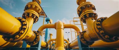 Premium Photo Intricate Network Of Yellow Pipelines A Testament To