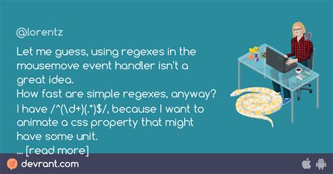 Regex Let Me Guess Using Regexes In The Mousemove Event Handler Isn