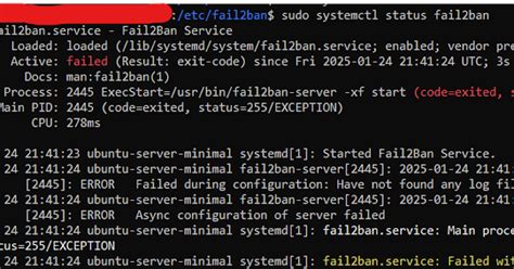 Fail2ban Error Sshd Log File Limon Tec