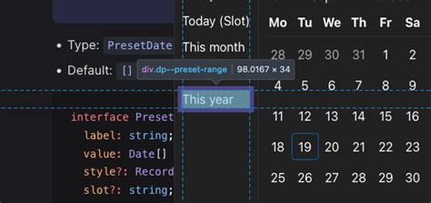`preset Dates` Has A Non Clickable Area Around Button · Issue 580 · Vuepicvue Datepicker · Github