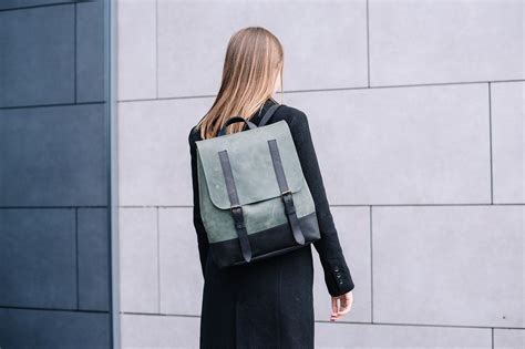 Leather Laptop Rucksackbackpackleather Satchellaptop Etsy