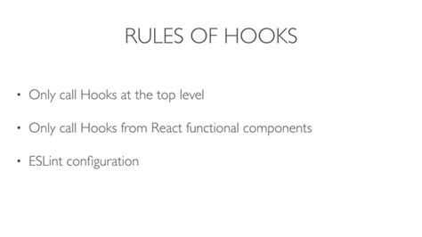 Introduction To React Hooks PPT