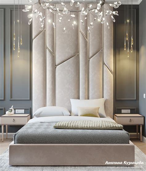 Дизайн спальни в стиле неоклассика с молдингами Дизайн интерьера для бара Дизайн Интерьер