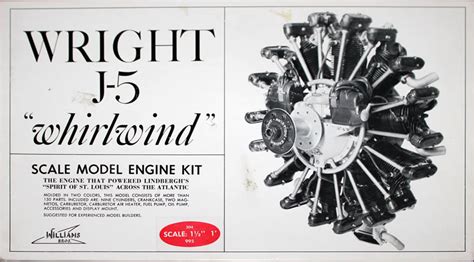 Williams Brothers Wright J 5 Whirlwind Radial Engine Large Scale Planes