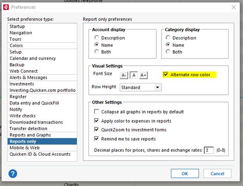 Horizontal And Vertical Grid Lines On Reports — Quicken