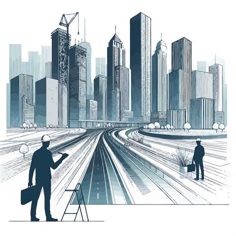 Premium Vector Architect Abstract Painting Premium Vector Architect Abstract Painting