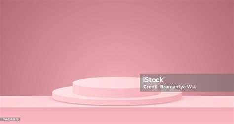 핑크 라이트 연단 빈 스튜디오 방 바닥 3d 렌더링 제품 디스플레이 배경 보여 0명에 대한 스톡 벡터 아트 및 기타 이미지 0명 3차원 형태 강단 Istock