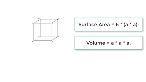 C Program To Find Surface Area And Volume Of A Cube Youtube