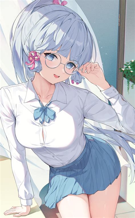 Kamisato Ayaka Genshin Impact Drawn By Rosumerii Danbooru