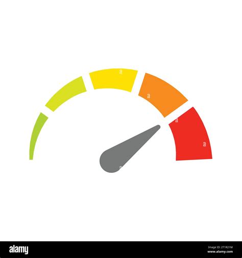 Speed Performance Gauge Meter Colorful Speedometer With Arrow Needle