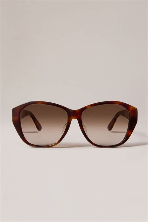 Tortoise Shell Sunglasses By Saint Laurent Rent The Runway