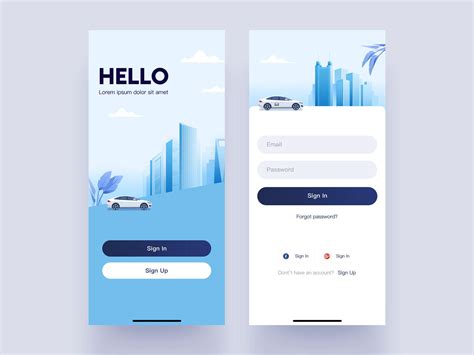 Sign In Ui Login Design Mobile Ui Design App Interface Design
