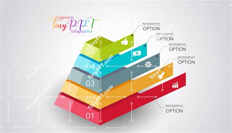 Layered Steps Powerpoint Slide Tinyppt