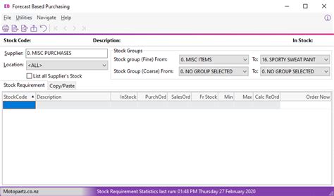 Exo Business Help Forecast Based Purchase Orders