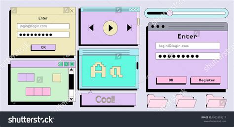 Pc Interface Images Stock Photos Vectors Shutterstock