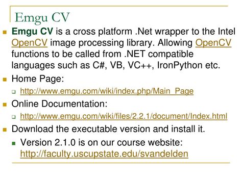 Ppt C Opencv And Simple Camerarobot Calibration Powerpoint