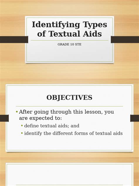 Identifying Types Of Textual Aids Pdf